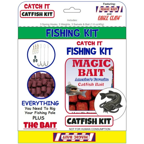 Magic Bait Catch It Fishing Kit, Catfish 10pc Kit - Walmart.com
