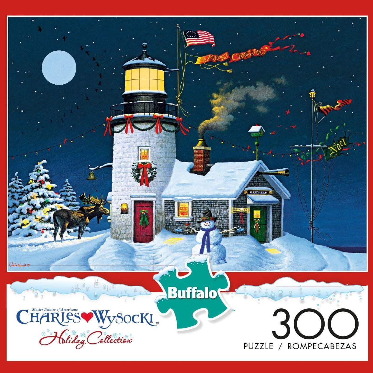 Buffalo Games Large Pieces Charles Wysocki Take Out Window 300 Piece ...