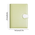 A5 Paper Notebook Diary, PU Cover With Magnetic Buckle, Contrasting ...