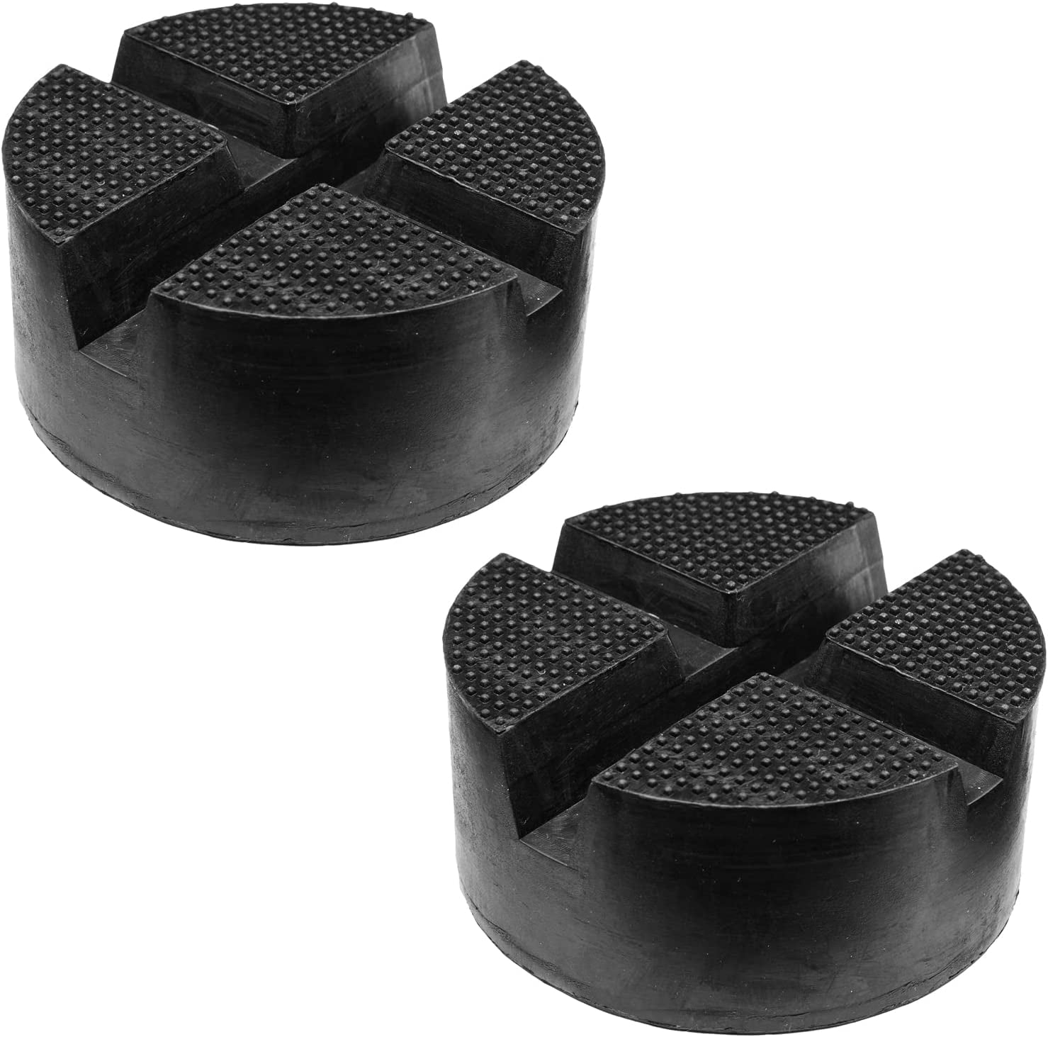 2x Universal Rubber Car Jack Lift Pad Adapter Jacking Tool Stand Pinch ...