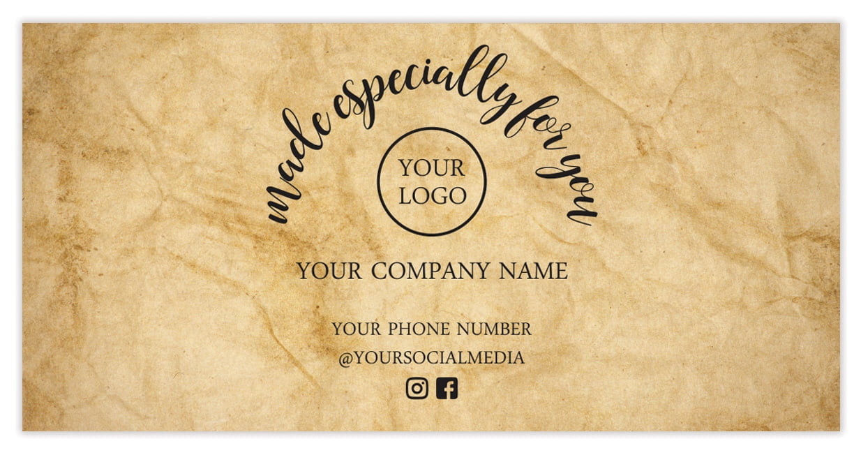 Printtoo Label for Small Business-100 RectangleCustom VinylPersonalized ...