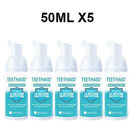 Teethaid Mouthwash, Mint Teeth Whitening Foam Mousse Stain Remove ...