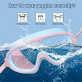Hgallory Panoramic HD Swim Goggles High Definition Waterproof Anti-fog ...