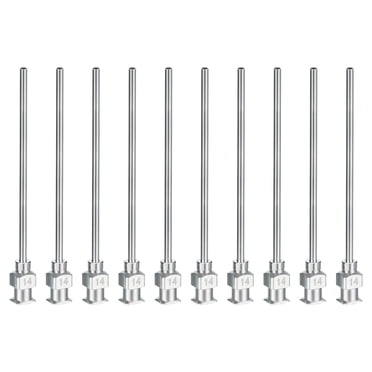 Dispense All - 14 Gauge 1/4 Inch Blunt Tipped Dispensing Needle, Luer ...