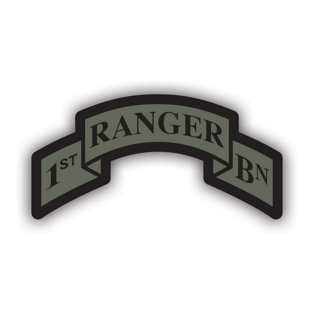Subdued 1st Ranger BN Sticker Decal - Self Adhesive Vinyl ...