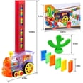 160pcs Dominos Train Blocks Set,Domino Train Toy with Lights & Sounds ...