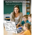 Marsrock Blank Desktop Double-Sided Dry Erase Whiteboard with Stand,12 ...