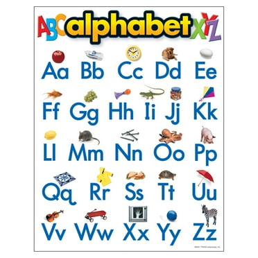 Colorful Alphabet Chart - Walmart.com