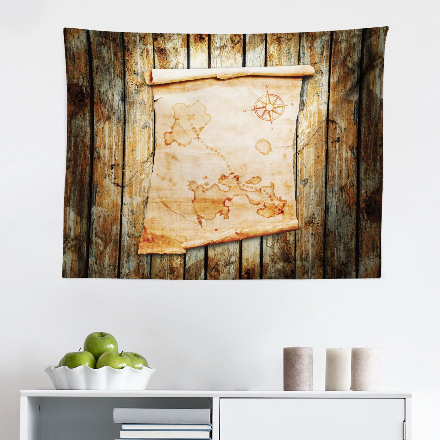 Winter Tapestry, Retro Snow Flakes Pastel Pattern of Continuous ...