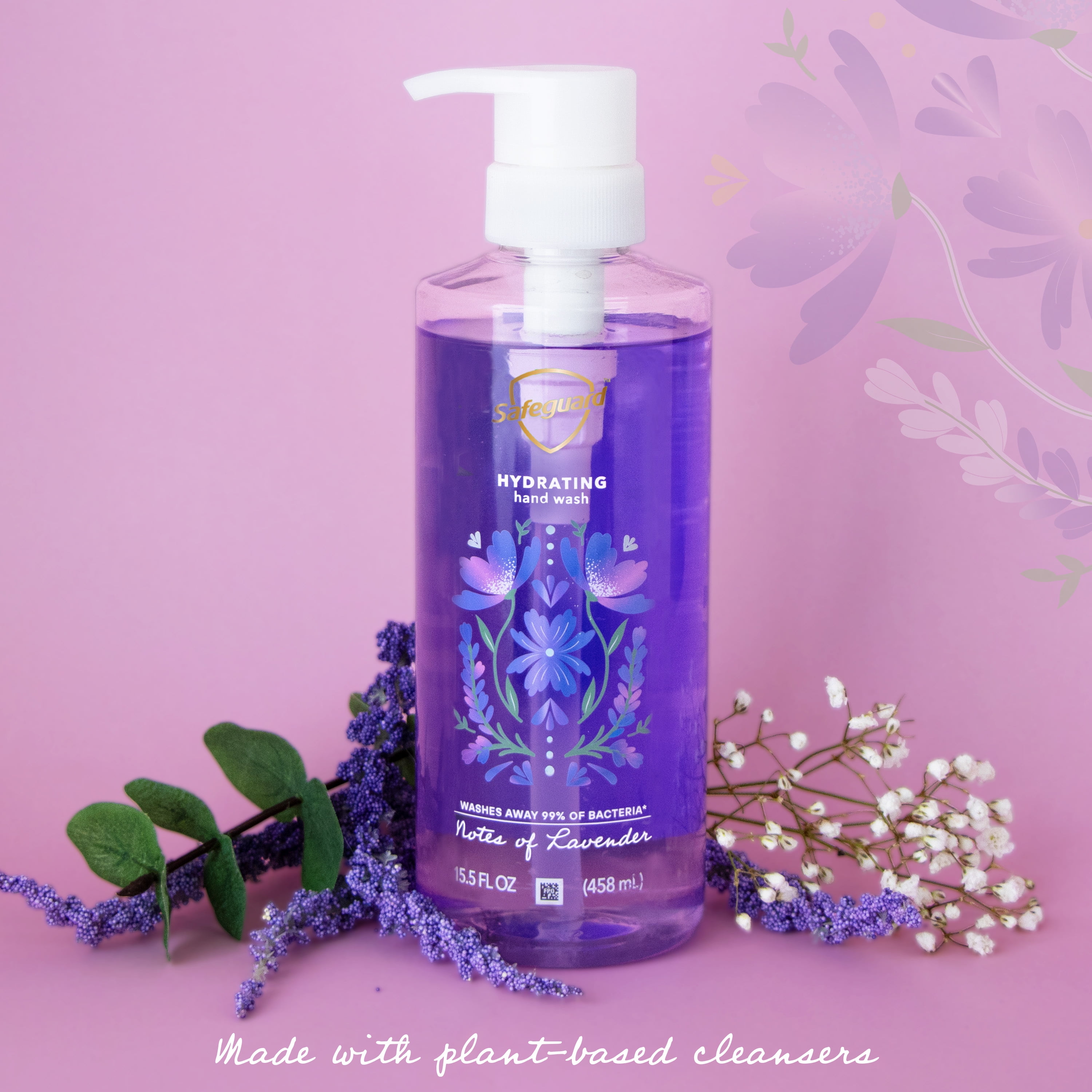 Safeguard Hand Wash Twin Pack, 15.5 fl oz, Notes of Lavender & Notes of ...