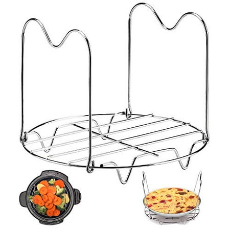 Tmflexe Steamer Rack Trivet with Handles for Instant Pot 6 QT 8 QT and ...