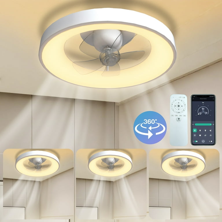Oscillating Ceiling Fan With Light