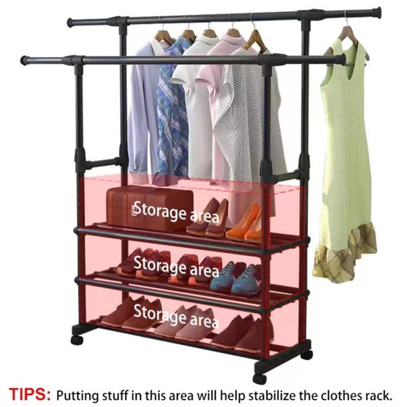 Double Garment Racks