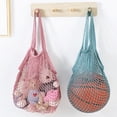2 Pcs Handheld Mesh Bag Foldable Storage Bag Supermarket Reuse Fruit ...