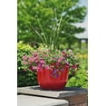 "Garden Elements Indoor/Outdoor Large Plastic Planter, Bright Red, 15 ...