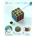 VDEALEN Speed Cube Set, 2X2 3X3 4X4 Pyramid Cube Carbon Fiber Puzzle ...