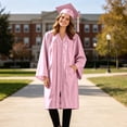 Ticikt Graduation Gown & Cap Set, 2026 Unisex Matte Academic Costume ...