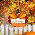 WILLED Thanksgiving Turkey Door Hanger Give Thanks Wooden Door Decor ...