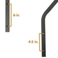MOR/ryde STP214-120H Entry Hand Rail for 2nd Gen StepAbove 4 Step RV ...