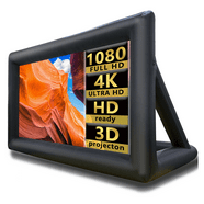 OZIS 16Ft Airtight PVC Portable Theater Projection Screen for Outdoor ...