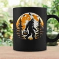 Bigfoot Halloween Trick Or Treat Sasquatch Witch Bat In Moon Coffee ...