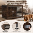 Ironovahome 43" Furniture-Style Dog Crate for Large Dogs, Heavy Duty ...