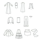 Simplicity Sewing Pattern 9869 - Doll Clothes for 11 1/2" Fashion Doll ...