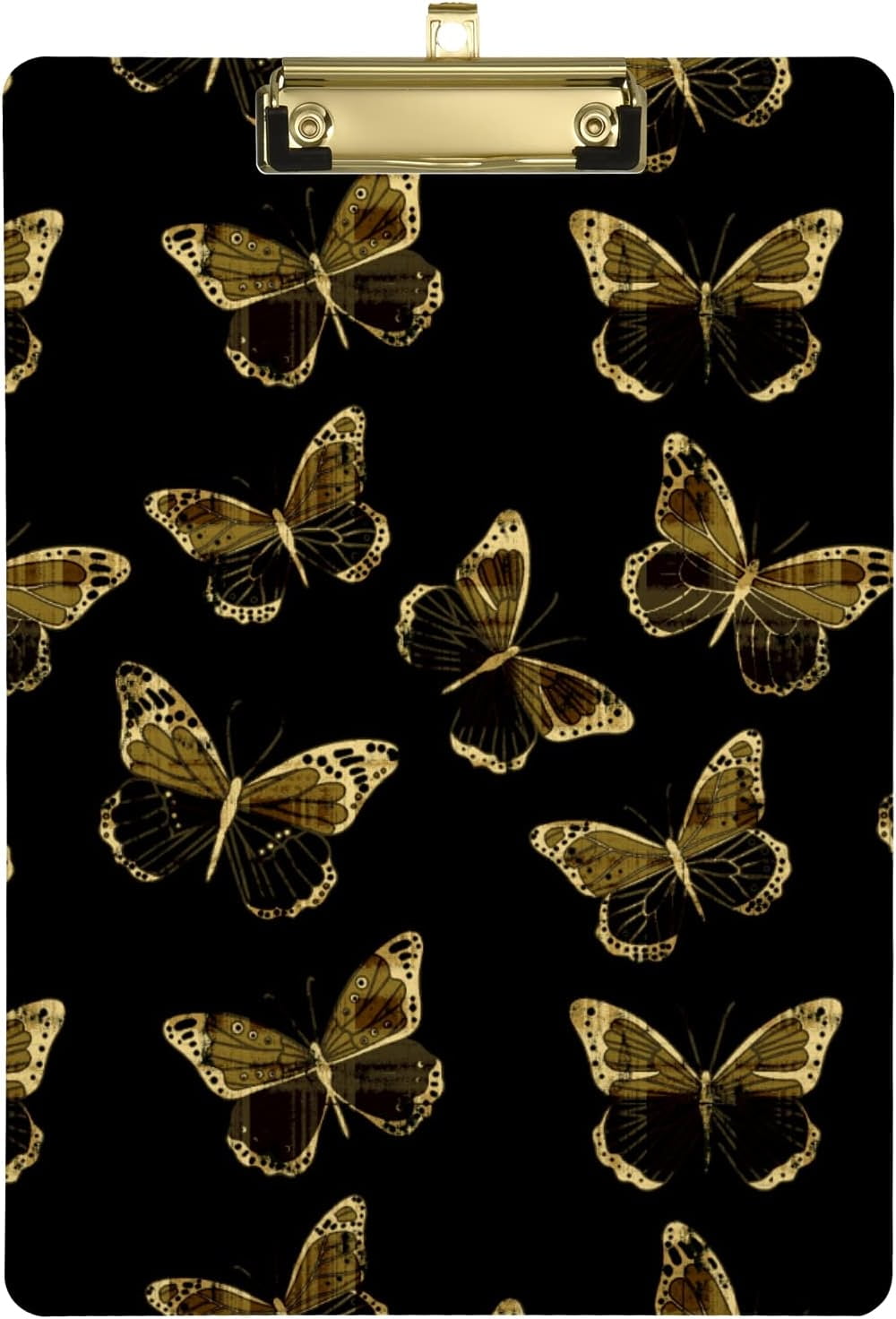 FMSHPON Tropical Golden Butterflies Clipboard Hardboard Wood Nursing ...