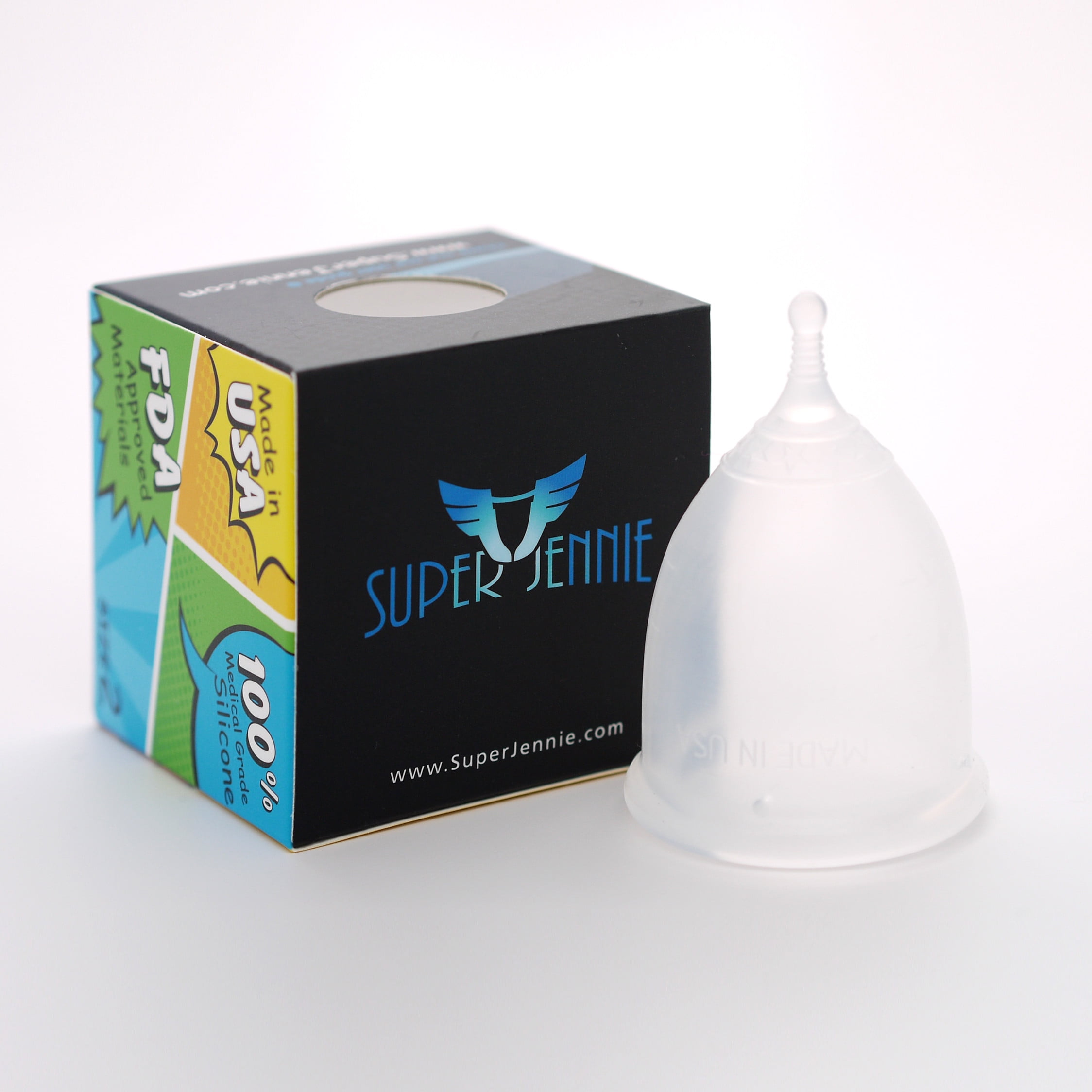 Super Jennie Menstrual Cup - Clear, Small - Walmart.com