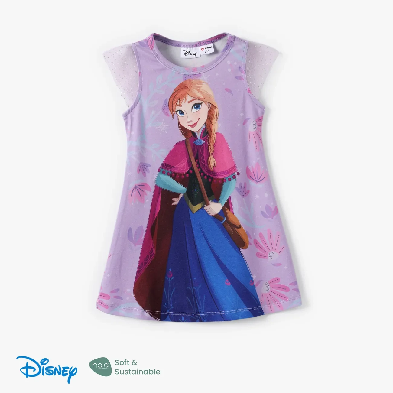 Click here for Patpat Disney Princess Toddler Girls Dresses Froze... prices