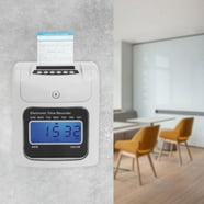 Miumaeov LCD Employee Attendance Punch Time Clock Office Staff Check In ...