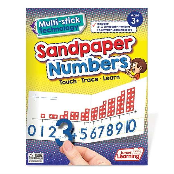 Junior Learning - Multi-Stick Sandpaper Numbers - Educational Learning ...