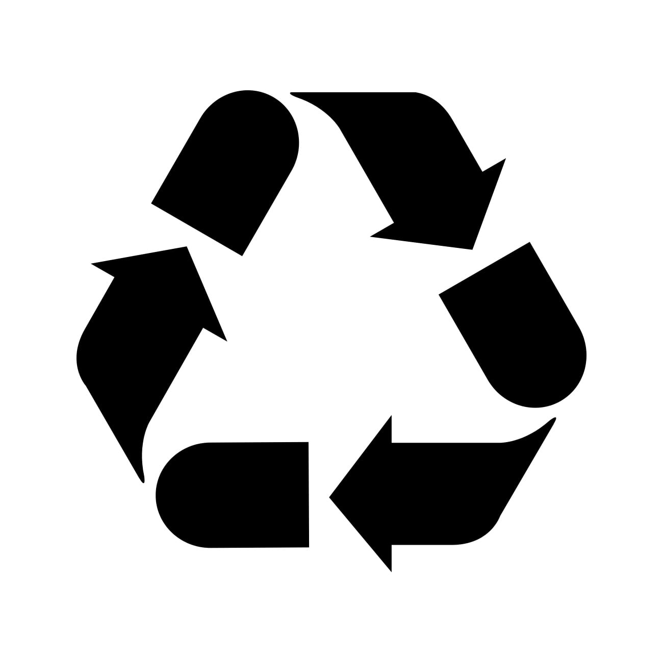Recycle Symbol Sticker Decal Die Cut - Self Adhesive Vinyl ...