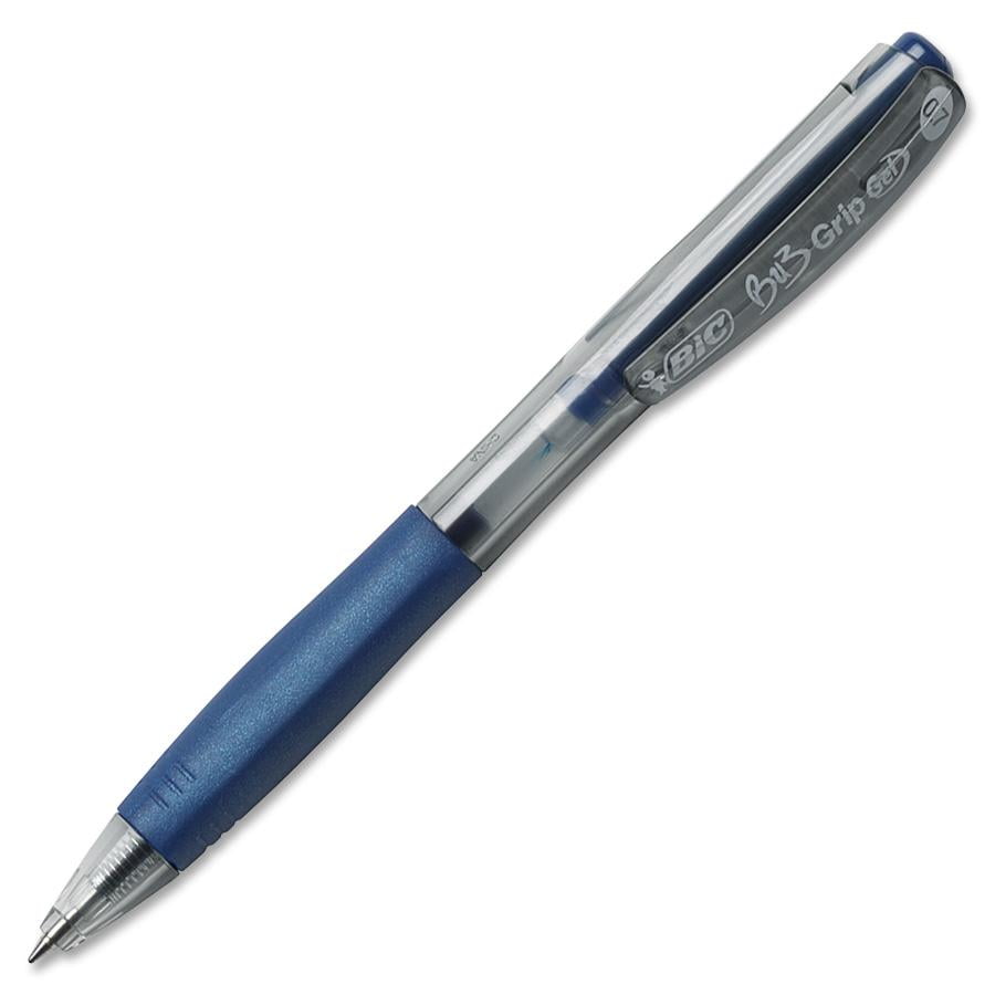 BIC BU3 Retractable Gel Roller Ball Pen, Medium, .7mm, Blue, 12 Ct ...