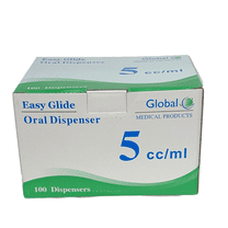 Easy Glide, Oral Syringe, 3ml 3cc, Sterile, Caps Included, 100 Pack ...
