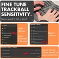 X9 Performance Ergonomic Wireless Keyboard with Trackball ...