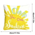 BAOPAI Campus Themed Throw Pillow Covers with Letter Print - Decorative ...