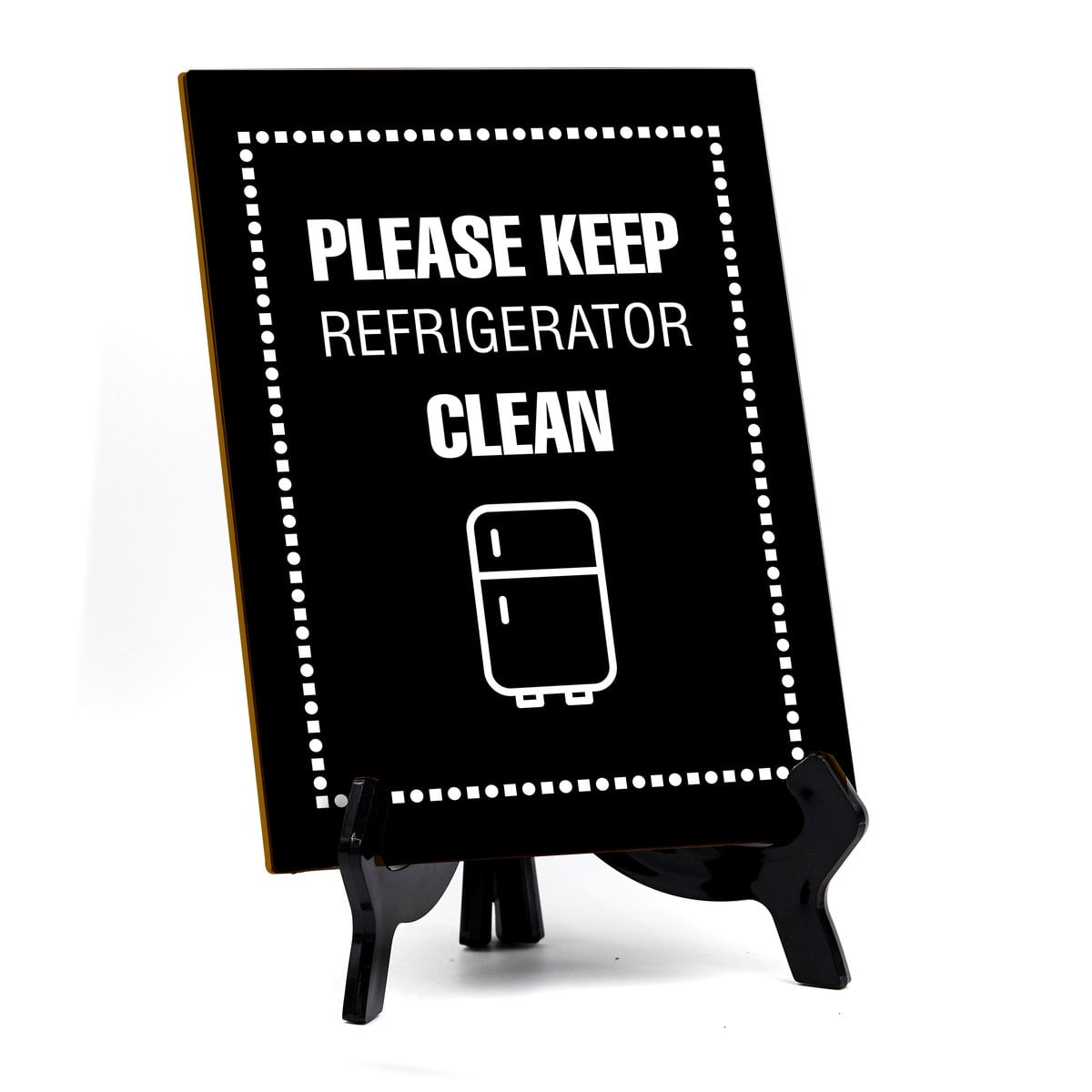 Signs ByLITA Please Keep Refrigerator Clean Office Table Sign with ...