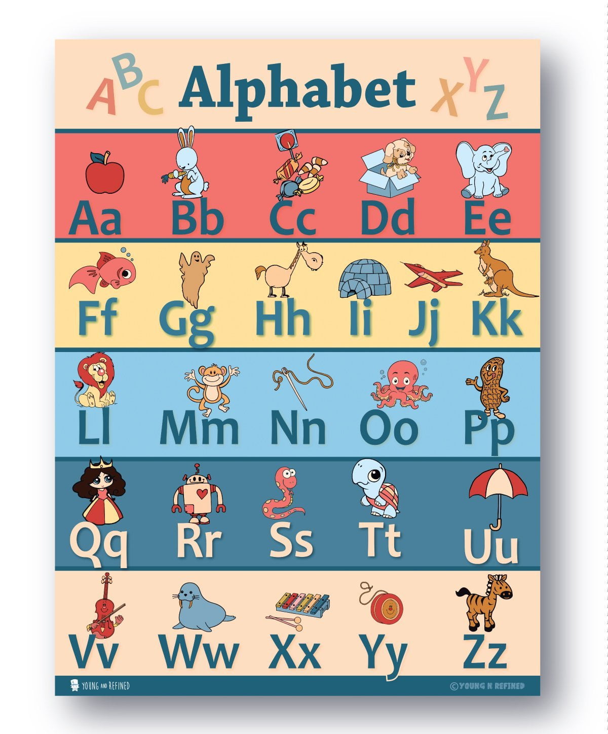 Printable Alphabet Chart For Kindergarten