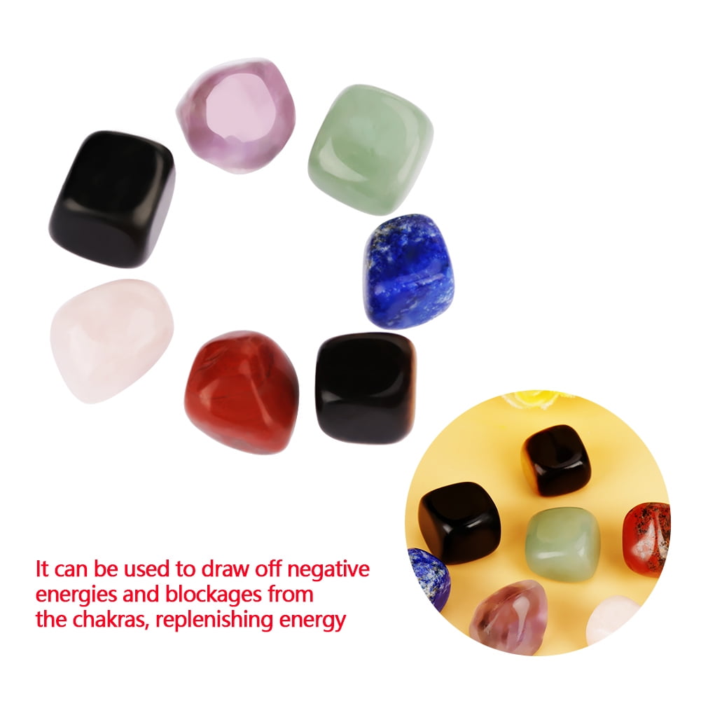 Click here for Qiilu 7pcs Natural Crystal Healing Tumbled Stones... prices