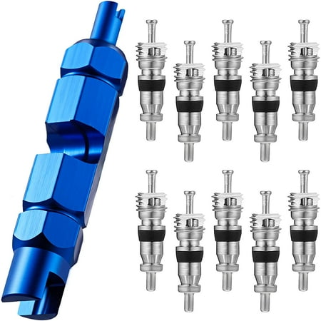 Valve Core Wrench Valve Core Extractor Valve Core Remover Tool Kit Blue ...