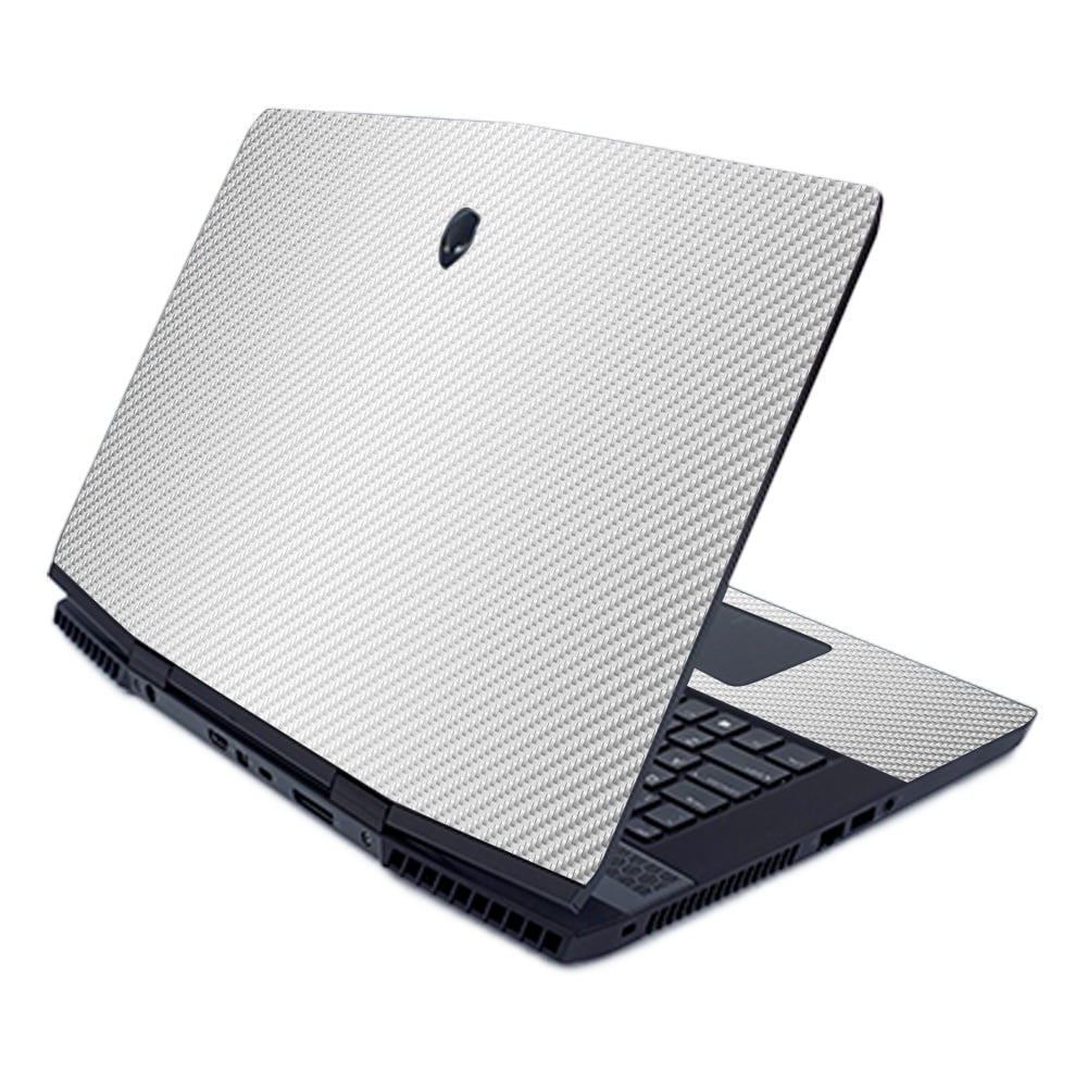 MightySkins Skin for Alienware M17 (2019) - White Carbon Fiber ...