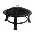 Four Seasons Courtyard 30-Inch Round Outdoor Wood Burning Fire Pit with ...