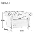 Noble House Chesterfield Club Chair,Scrolled Arms with Nailhead Trim ...