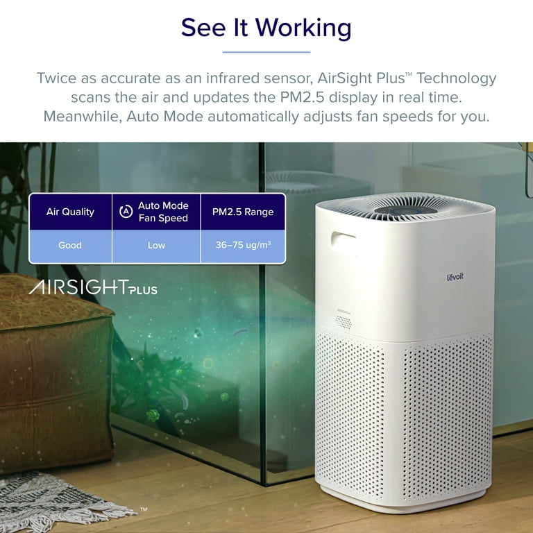 Levoit air purifier square footage store