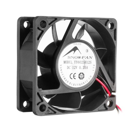 60mm x 25mm 12V DC Cooling Fan Long Life Sleeve Bearings Case Fan ...