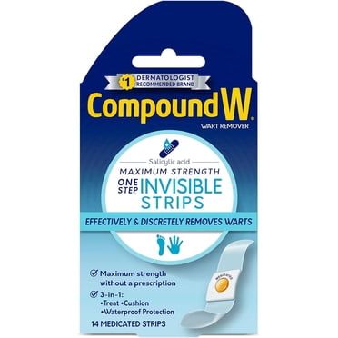 Compound W Maximum Strength Wart Removal Pads, Salicylic Acid Medicine ...
