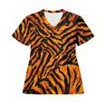 Binienty Tiger Stripe Medical Uniform for Women Breathable Stretchy ...