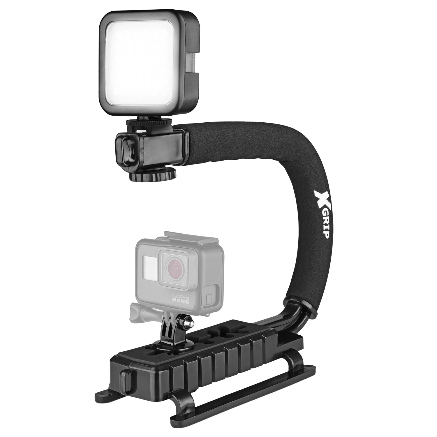 opteka x-grip vl-mod professional stabilizing handle for gopro action ...
