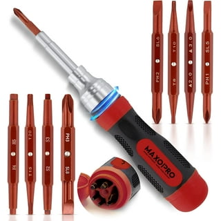 Stanley Quick-Change Screwdriver, 6-In-1 Multi-Bit - Walmart.com